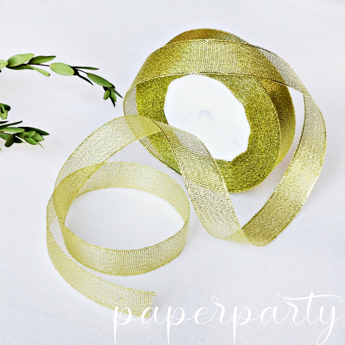 Panglica lurex Auriu 20mm/22m – Paperparty